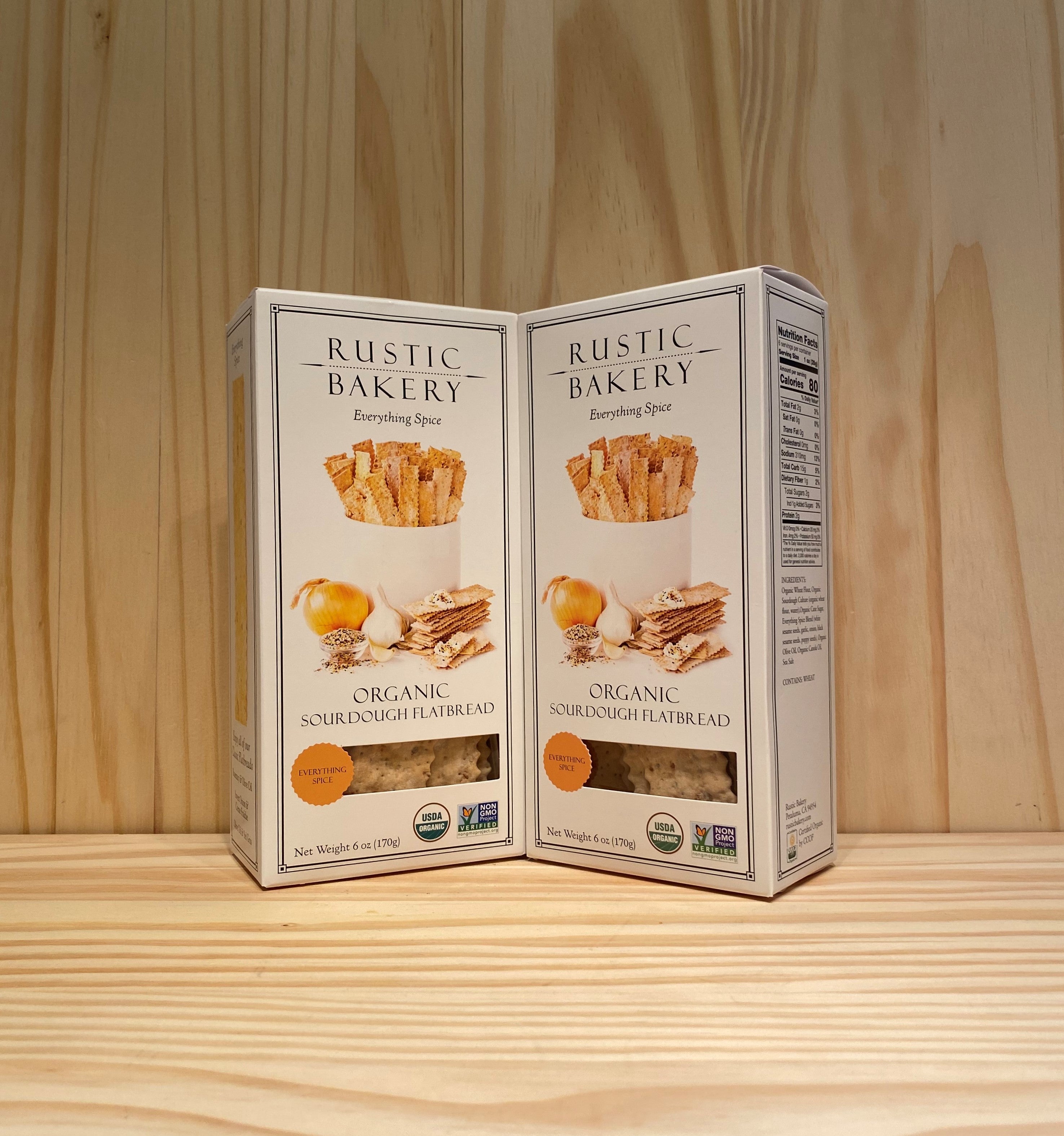 Rustic Bakery Flatbread Everything Spice 6 oz | The Cheese Shop Inc.