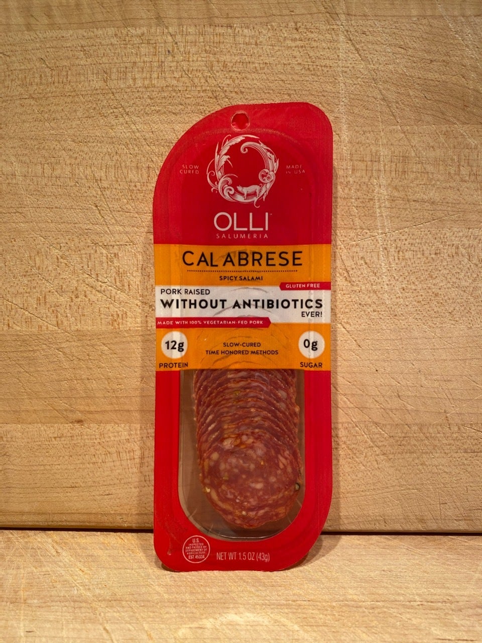 Mini Olli Calabrese Salame Presliced 1.5oz | The Cheese Shop Inc.